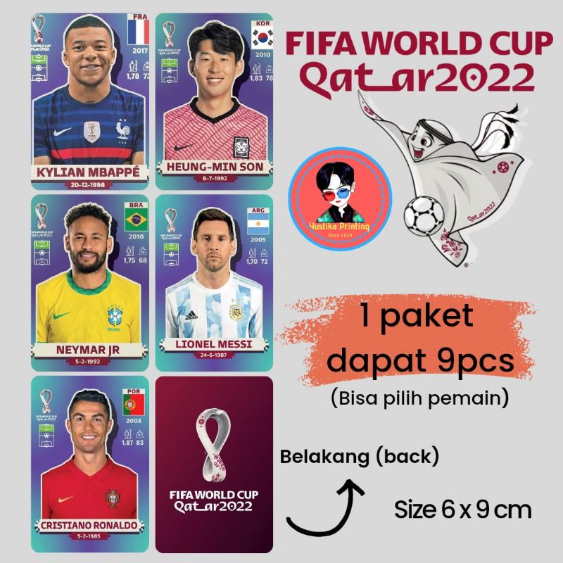 2022 World Cup Football Player Football Card Cristiano Ronaldo Neymar ...