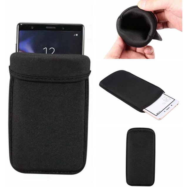 Universal Mobile Phone Bags Soft Cloth Diving material Slim Elastic For ...