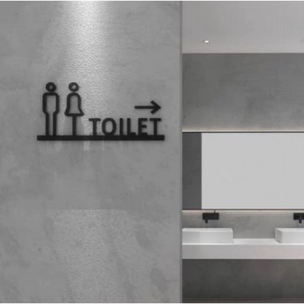 Laser acrylic toilet restroom indicator Sign | Shopee Singapore