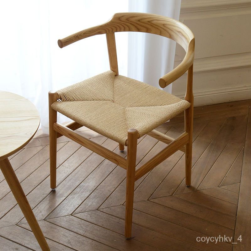 SG Local spot Log Japanese Chair Household Adult Dining Chair with ...