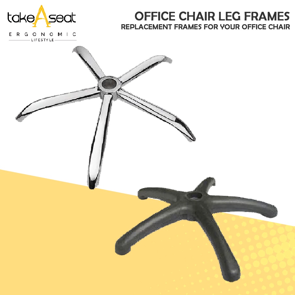 Office Chair Leg Frames ★ Replacement Leg Frame ★ Chrome Leg Frame ...