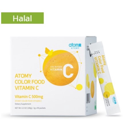 Atomy Color Food Vitamin C (2g x 90 packs) / Halal Certified ...