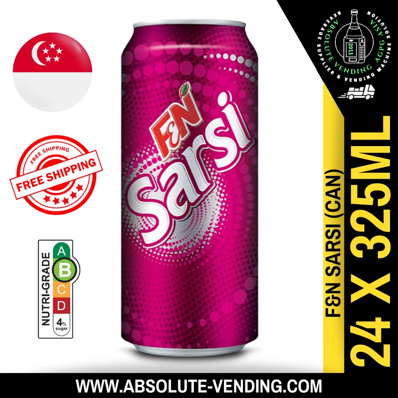 F&N Sarsi 325ML X 24 (CAN) | Shopee Singapore