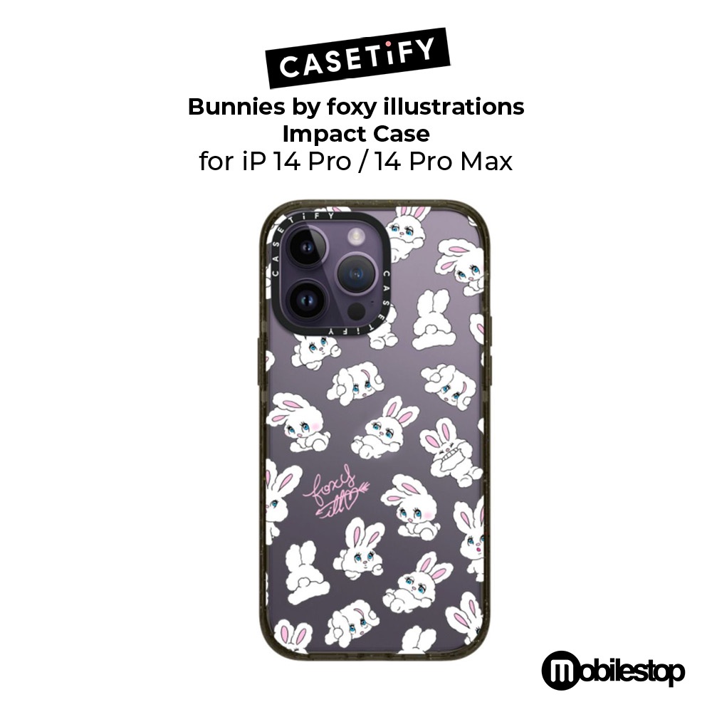 Casetify "Bunnies by Foxy Illustrations" Impact Case for iP 14 Pro/ 14 ...