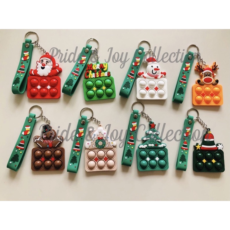 [SG Seller] Bundle Sales Christmas Pop It Keychain Bubble Pop X’mas ...
