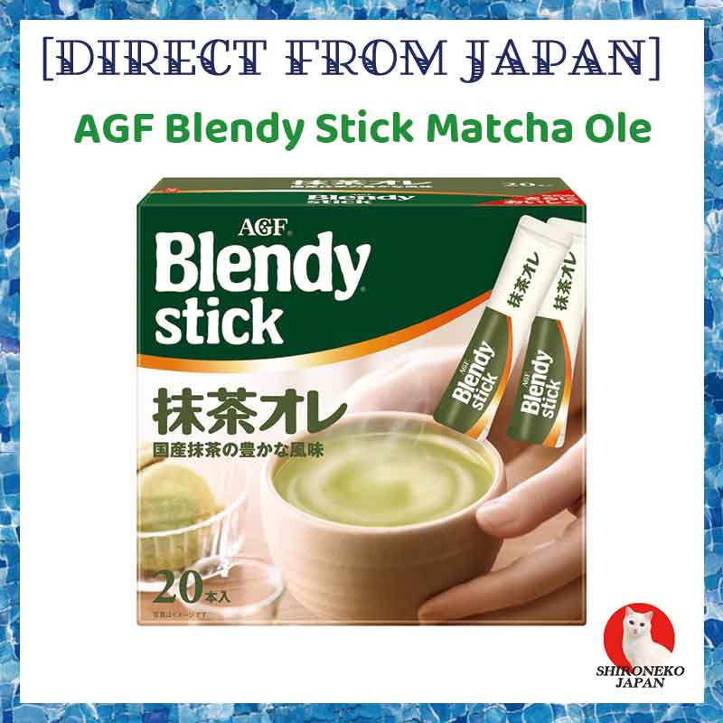 AGF Blendy Stick Matcha Latte 18 Sticks Matcha Au Lait [Direct from Japan] | Shopee Singapore