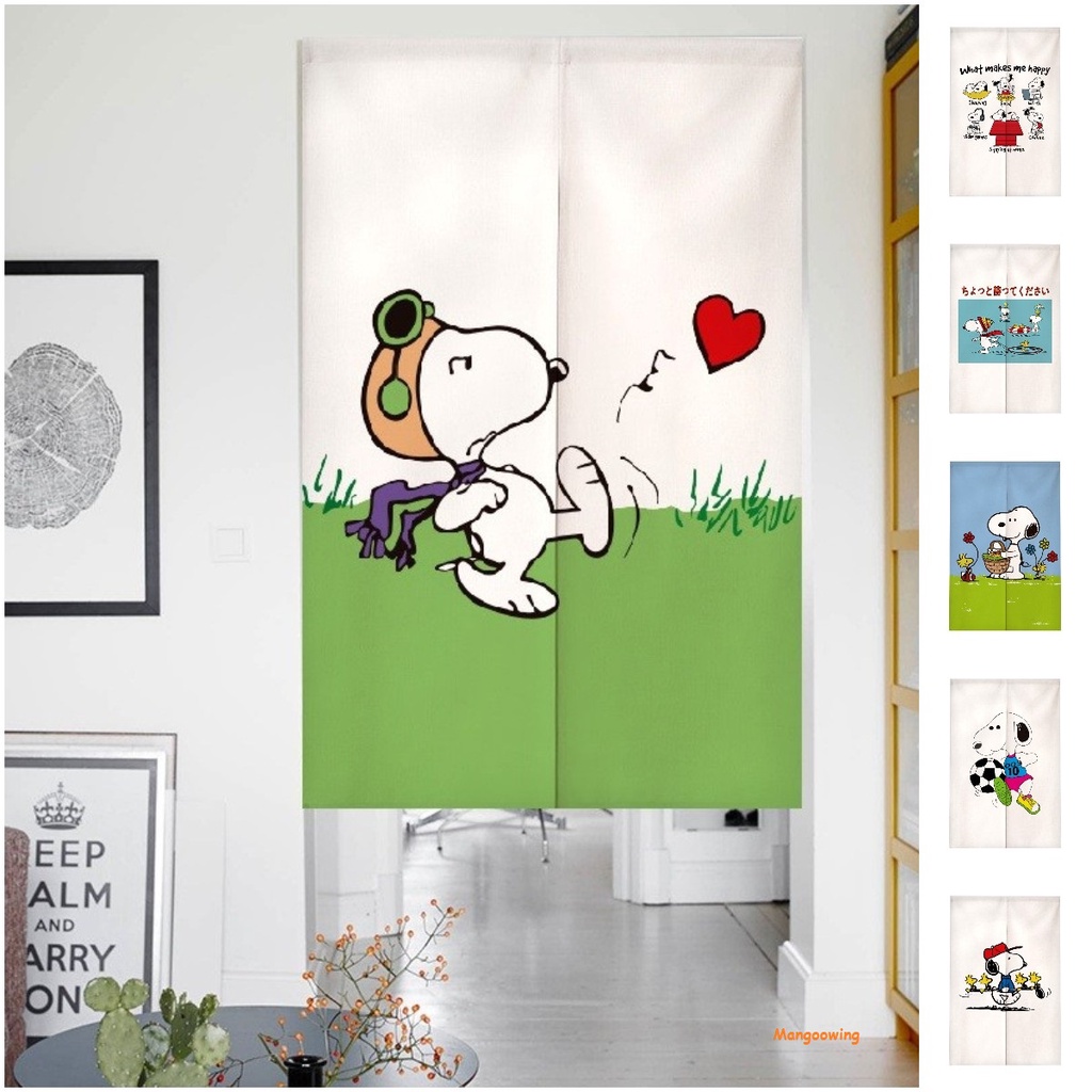Custom Door Curtain Anime Cartoon Doorway Curtain Snoopy Series Door ...