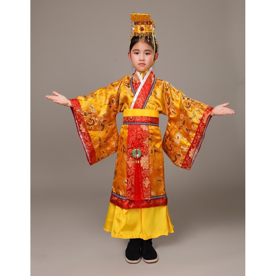 Children's Ancient Costume Emperor Costume Dragon Robe Prince Qin Han ...