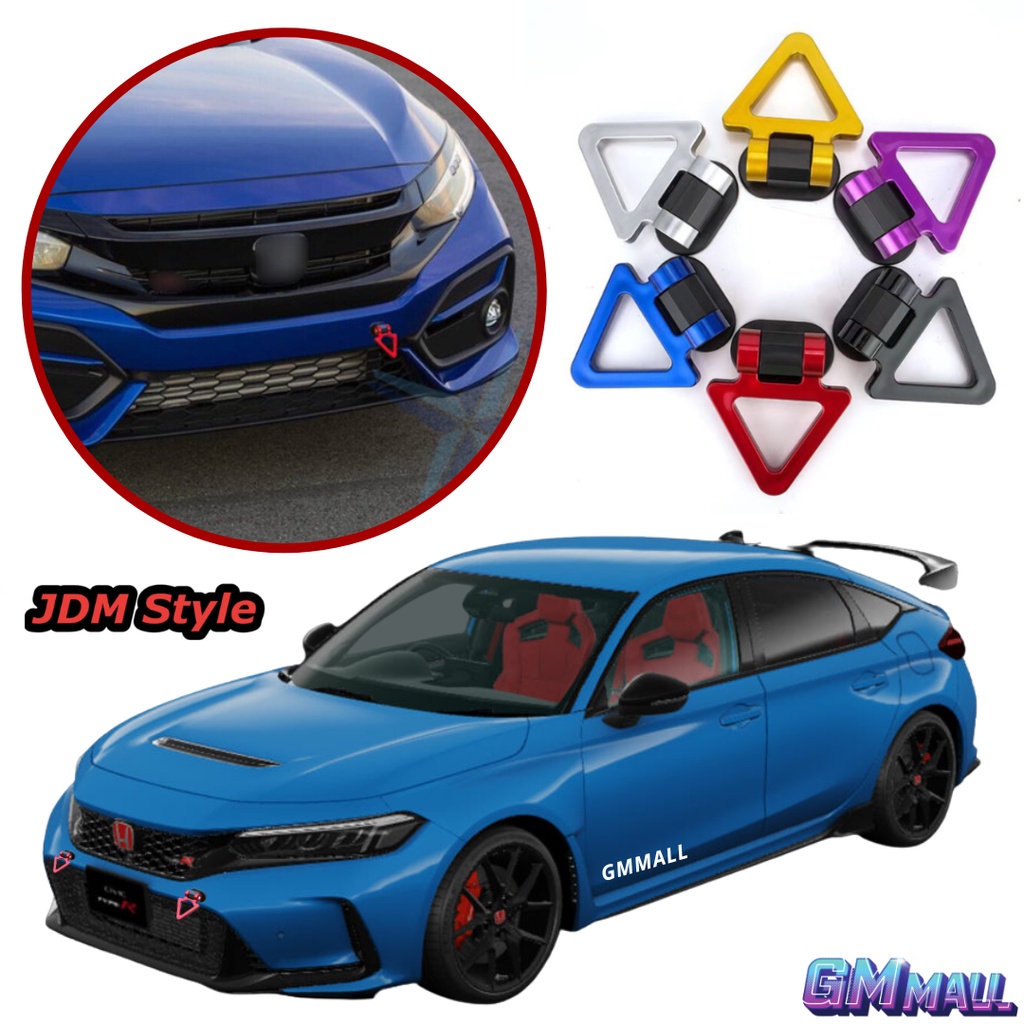CAR RACING TOWING HOOK Dummy Front Rear Bumper JDM SRT Body Kit V-Shape ...
