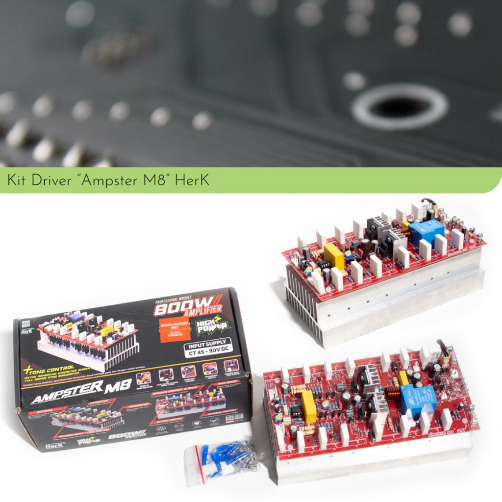 800w AMPSTER M8 Mono Driver Kit Without Transistor Class AB HerK | Shopee Singapore