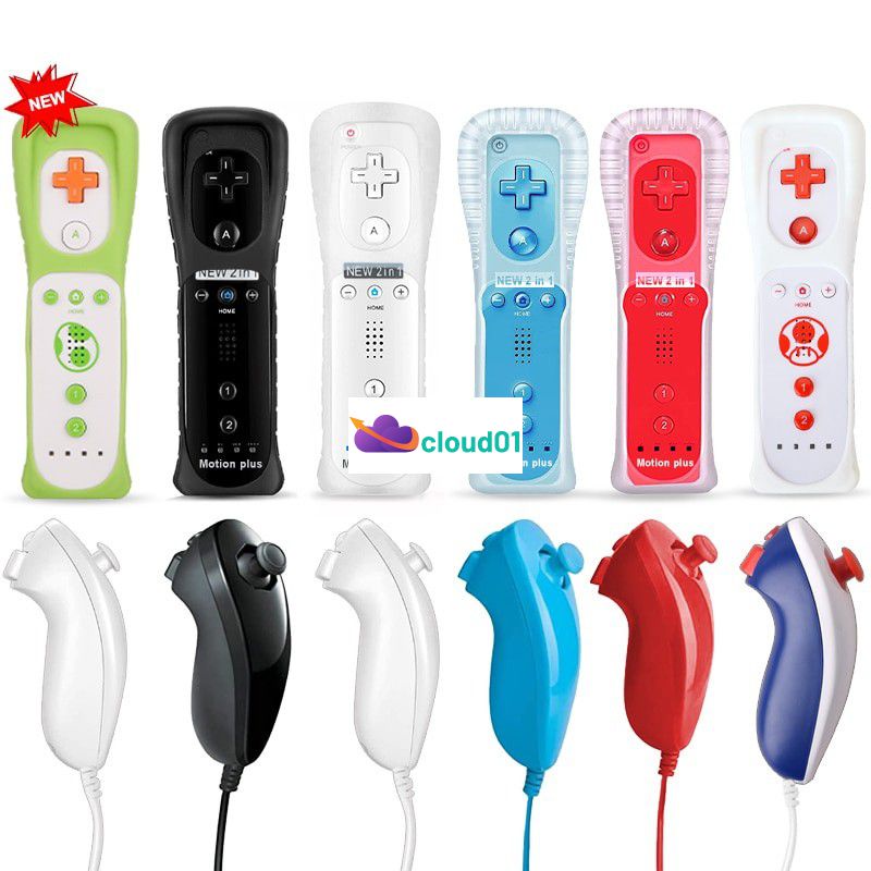 Built In Motion Plus Wireless Remote Nunchuck Controller For Nintendo ...