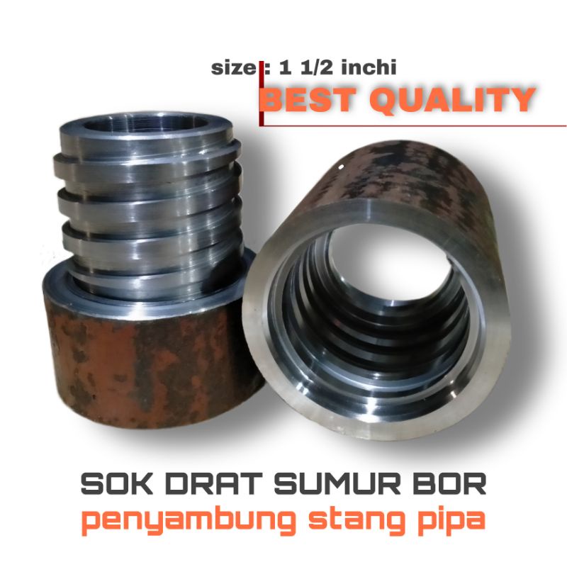 1 1/2 inch thread shock - well drill pipe socket - pipe connecting ...