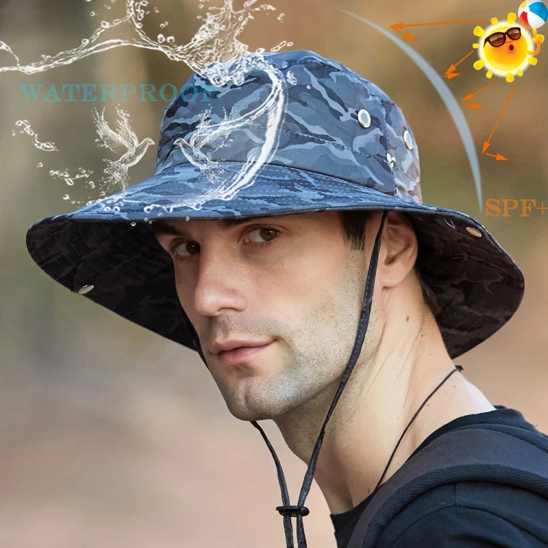 Summer Waterproof Camouflage Hats Unisex sun Cap for men and women ...