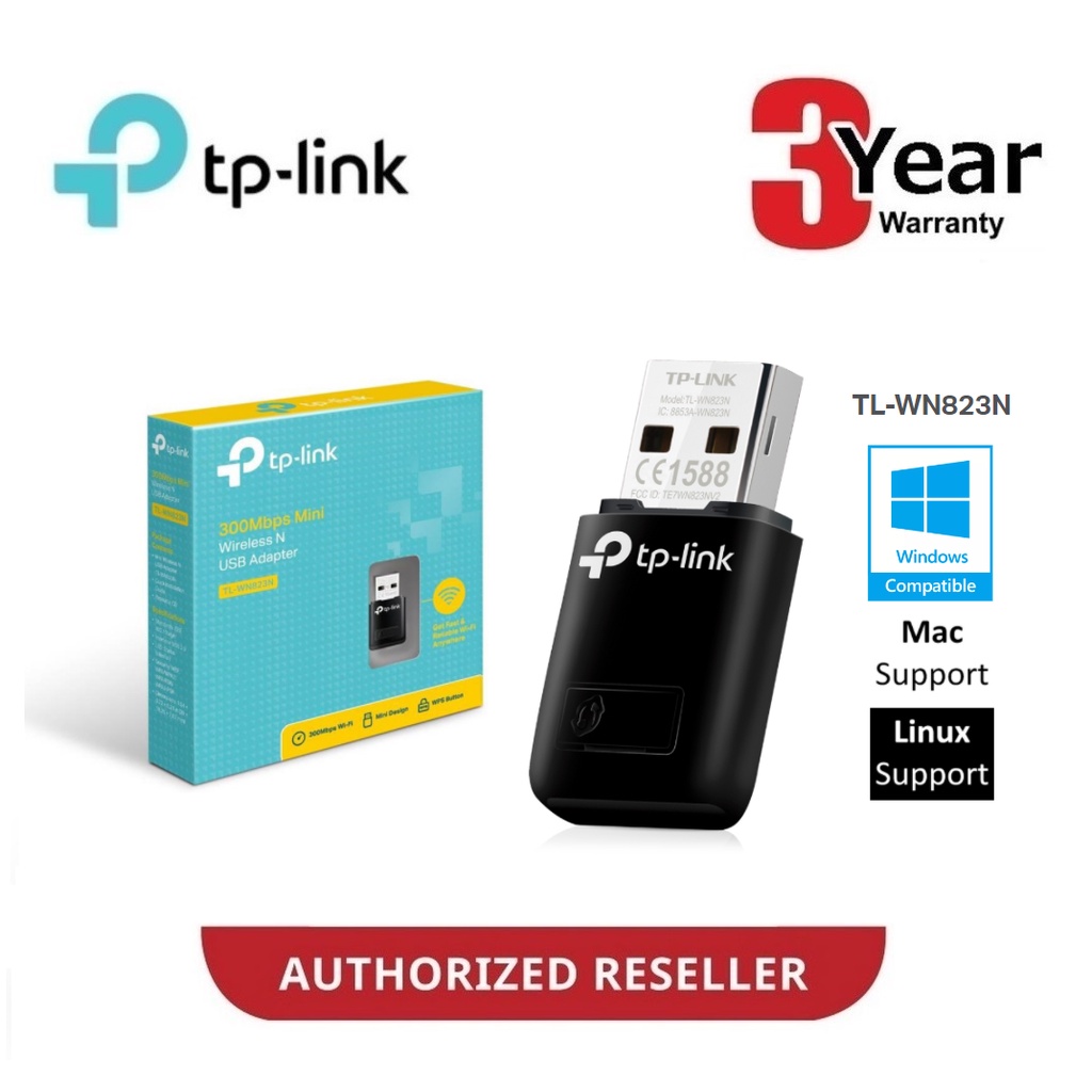 TP-Link TL-WN823N / WN823N 300Mbps Mini Wireless N USB Adapter | Shopee ...