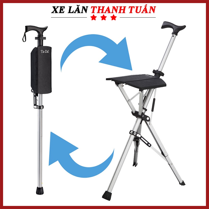 Tada Chair Series 1 walking stick with seat supports the elderly to ...