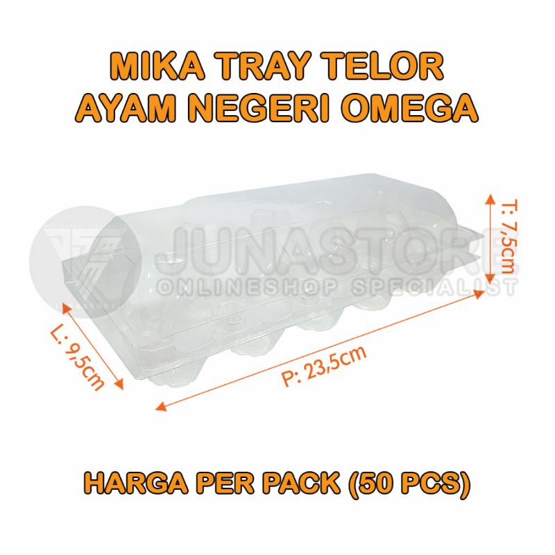 Mika tray domestic chicken eggs omega buttons contain 10 eggs (1 pack ...