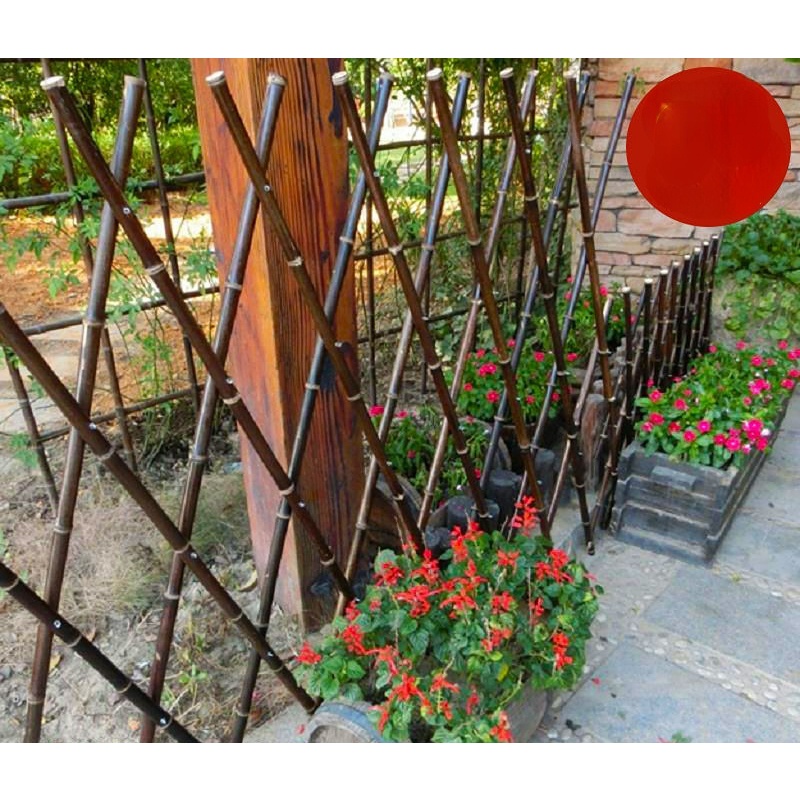 Outdoor Retractable Bamboo Fence Lath Fence Garden Plant Lattice Fence ...