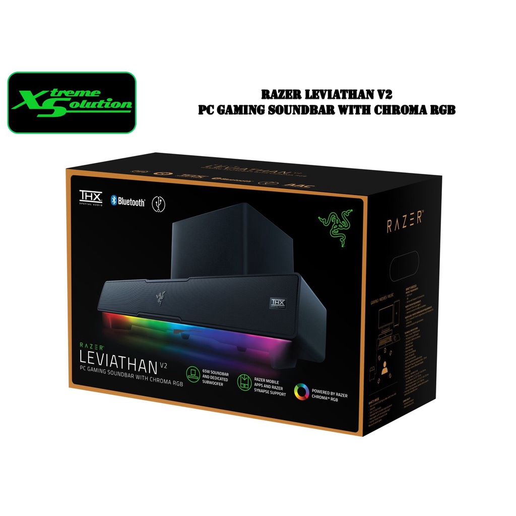 Razer Leviathan V2 - PC Gaming Soundbar with Razer Chroma RGB | Shopee Singapore