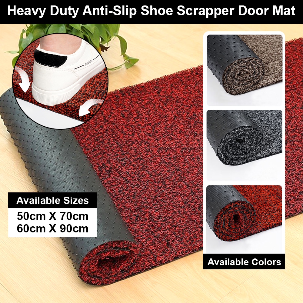 Heavy- Duty Non-Slip Shoe Scrapper Outdoor Door Mat | 2 Sizes Available ...