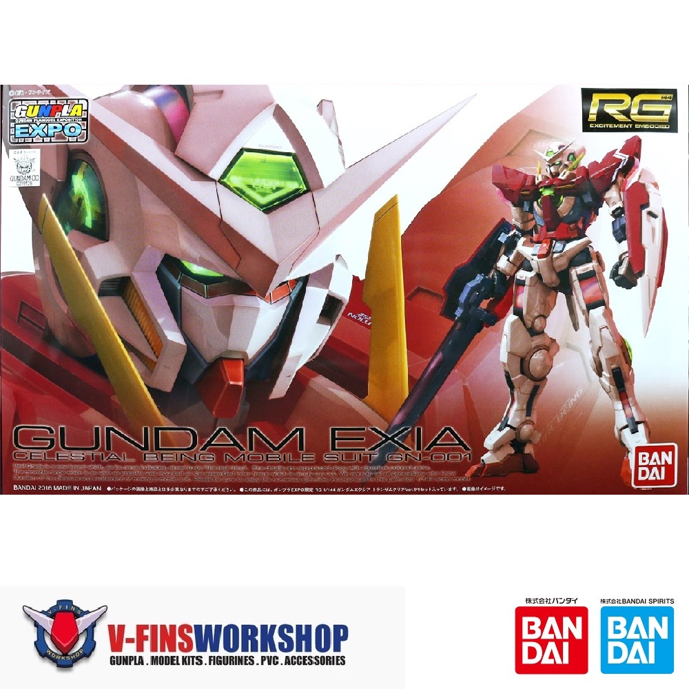 Real Grade (RG) 1/144 - Gundam Exia Trans Am "Clear Version" (Gunpla ...