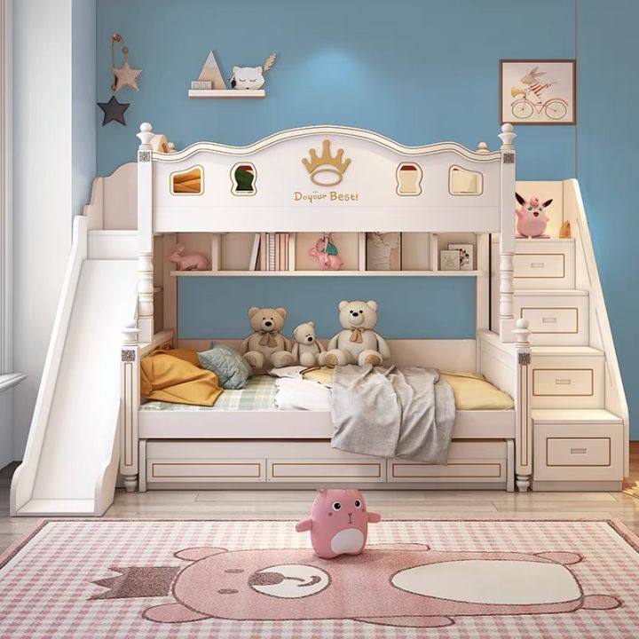 【Pro One Project】Bunk Bed with Pull out Bed with Staircase / Slide ...