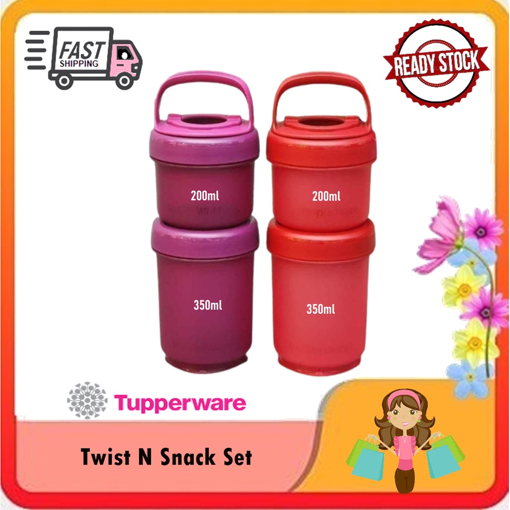 Tupperware Twist N Snack Set (2pcs) | Shopee Singapore