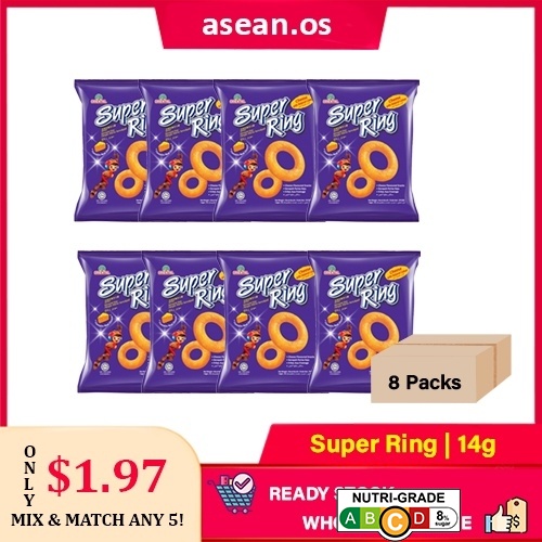 SUPER RING SNACKS CHIPS SNACKS TIDBITS SNACK CHILDHOOD MEMORIES 8 / 30 ...