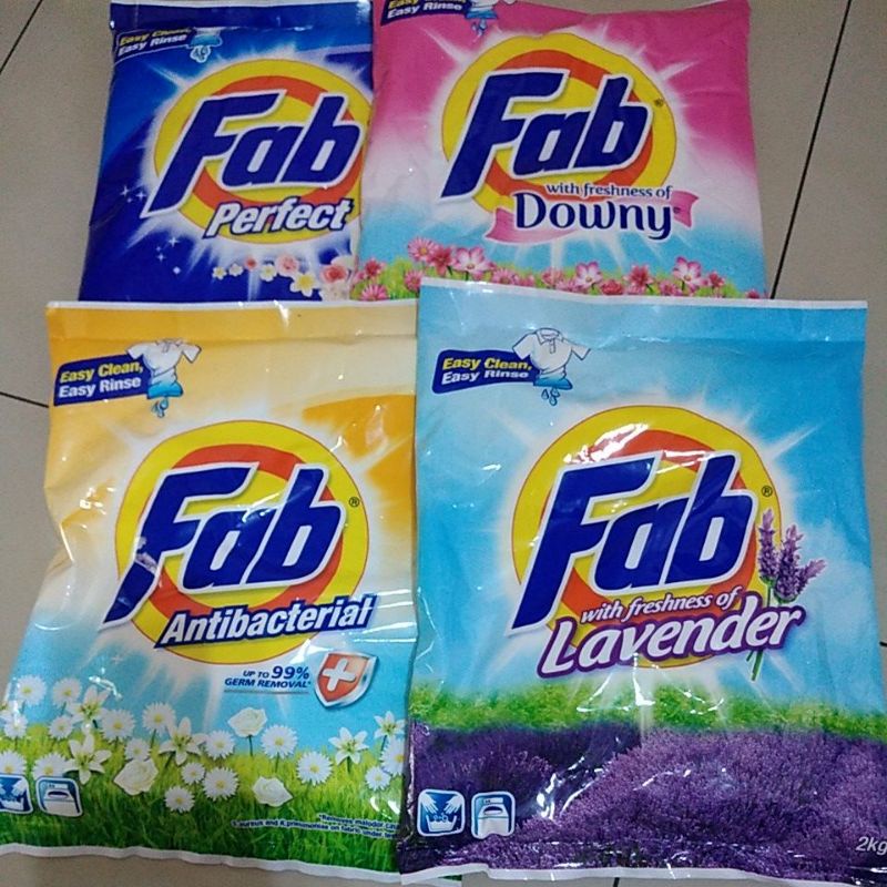 FAB Detergent Powder 2kg | Shopee Singapore