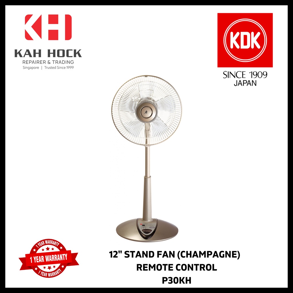 KDK P30KH 12" STAND FAN - 1 YEAR MANUFACTURER WARRANTY + FREE DELIVERY ...