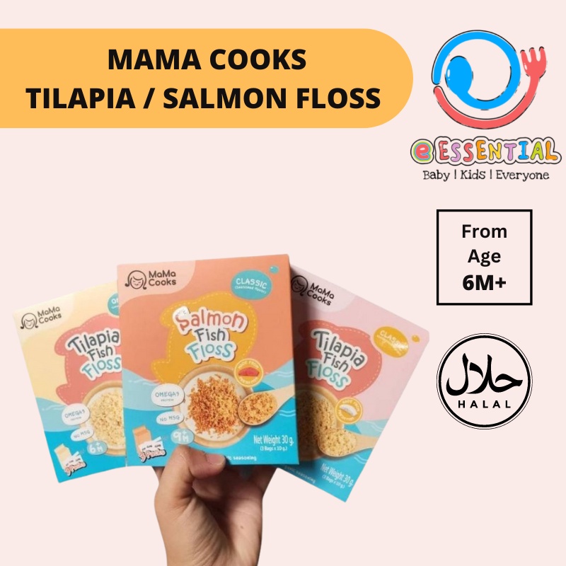 MAMA COOKS - FISH FLOSS TILAPIA / SALMON | Shopee Singapore