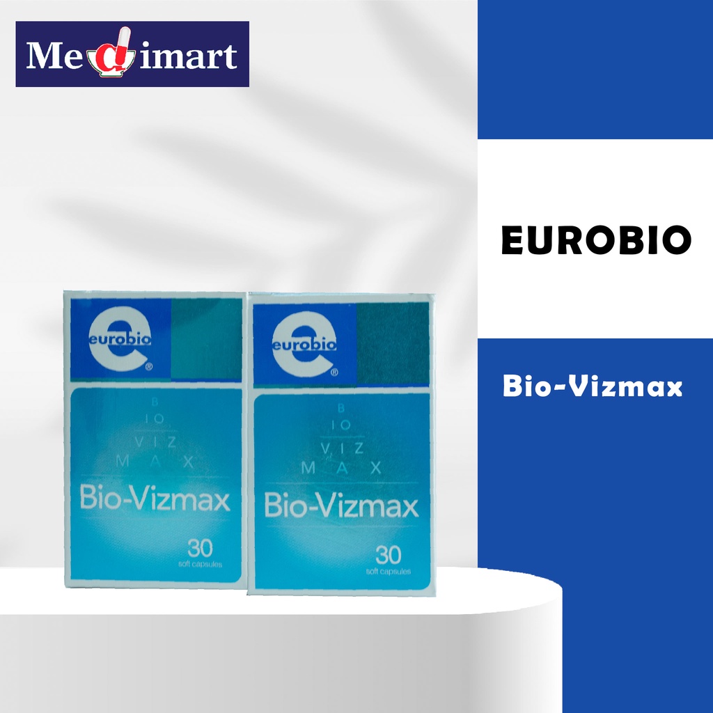 Eurobio Bio-Vizmax soft capsules 2x30's ( eye supplement with lutein ...