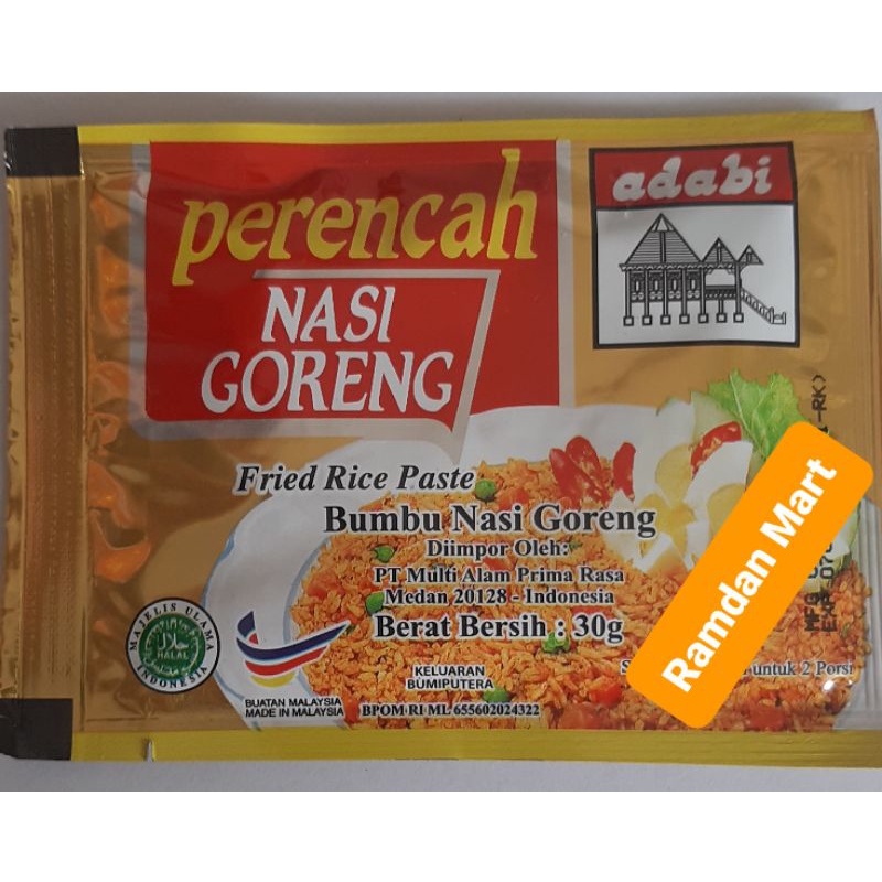 Adabi Fried Rice Seasoning perencah Fried Rice ADABI | Shopee Singapore