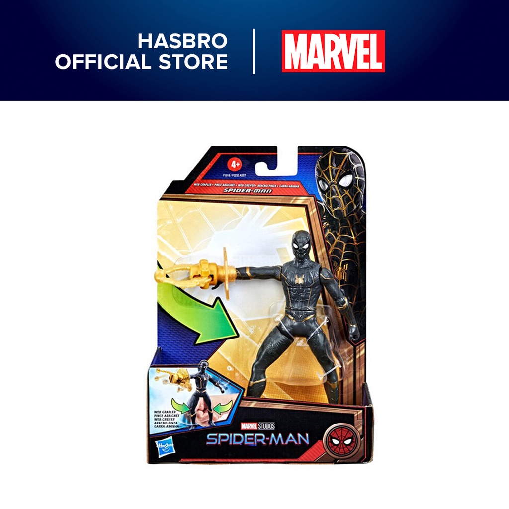 Marvel Spider-Man 6-Inch Deluxe Web Grappler Spider-Man Movie-Inspired ...