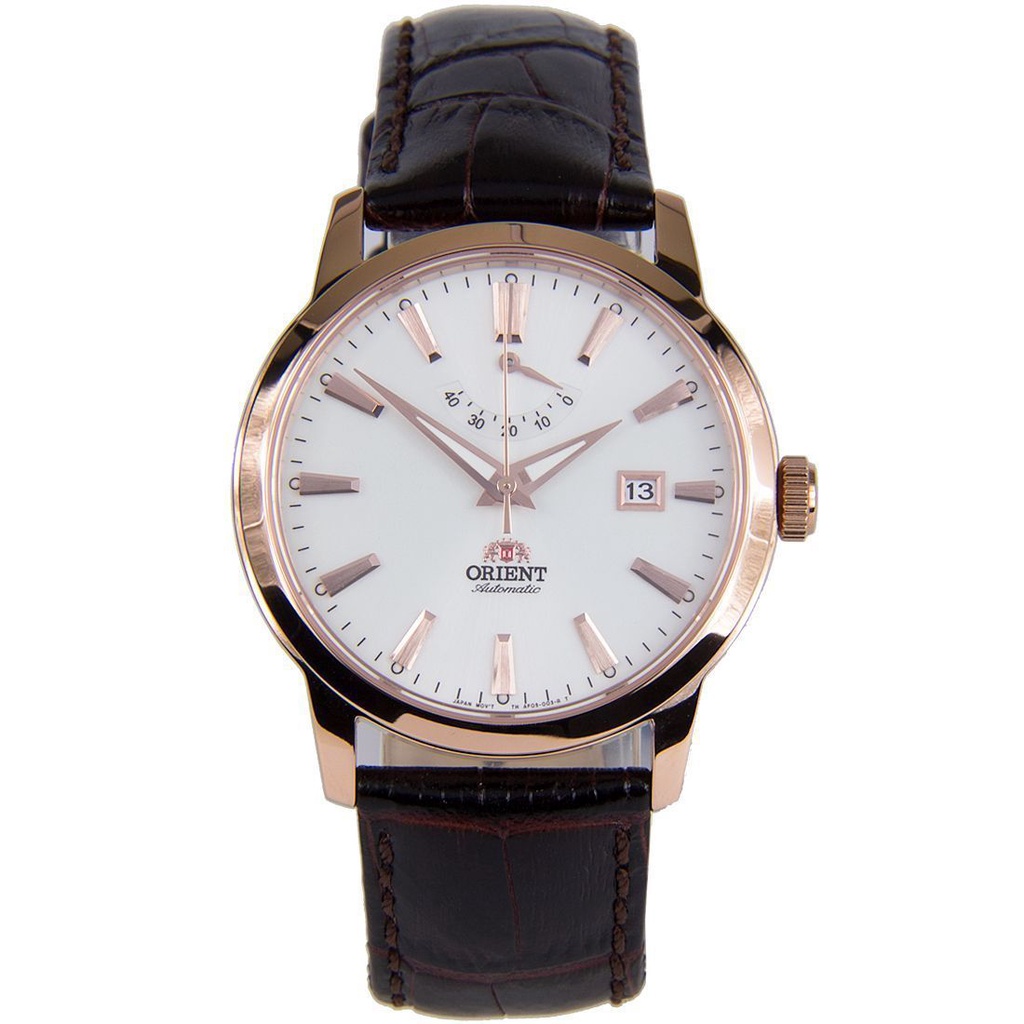 Orient Mechanical Leather Band FAF05001W0 AF05001W0 White Dial Analog ...