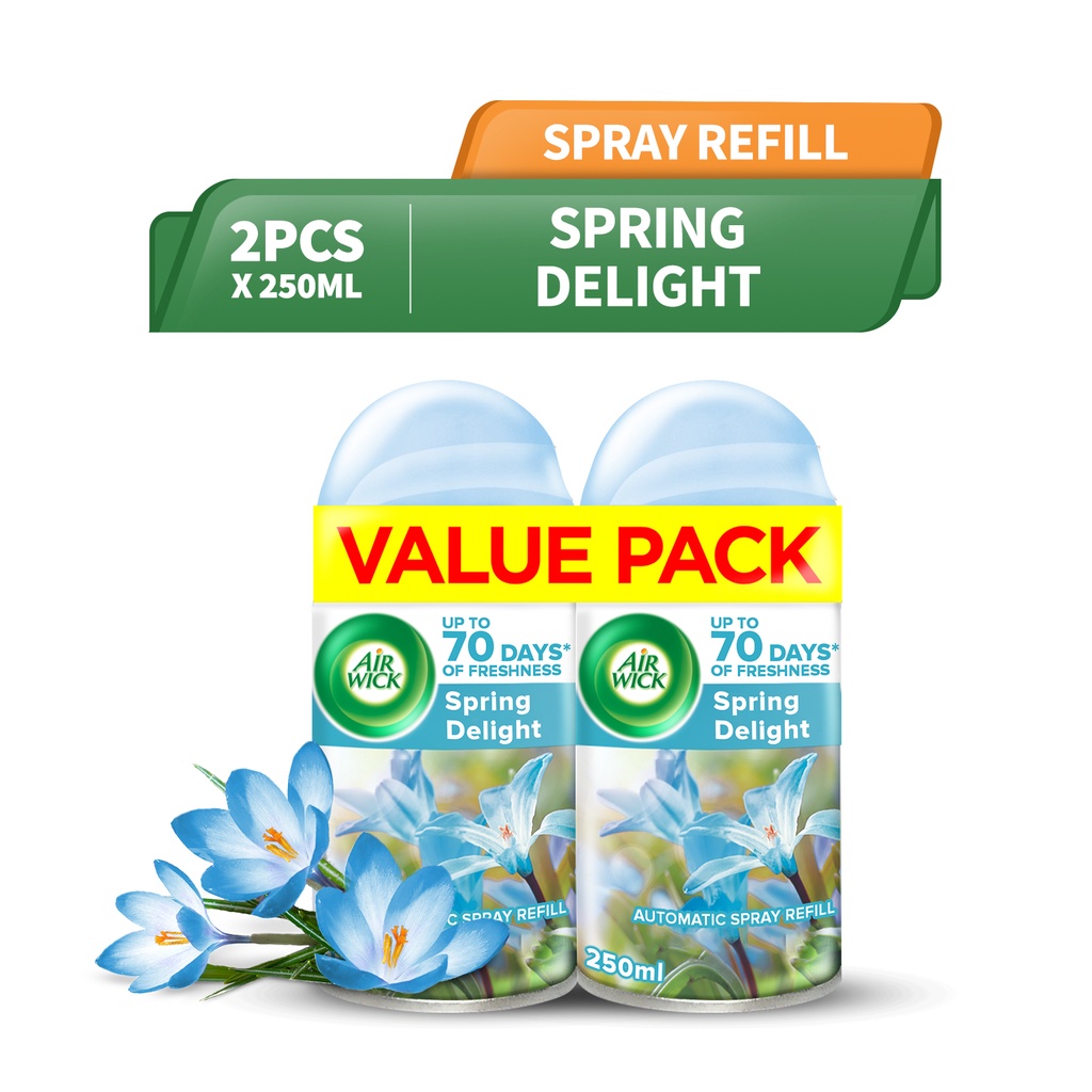 [Bundle of 2] Air Wick Pure Freshmatic Spring Delight Refill , 250ml ...