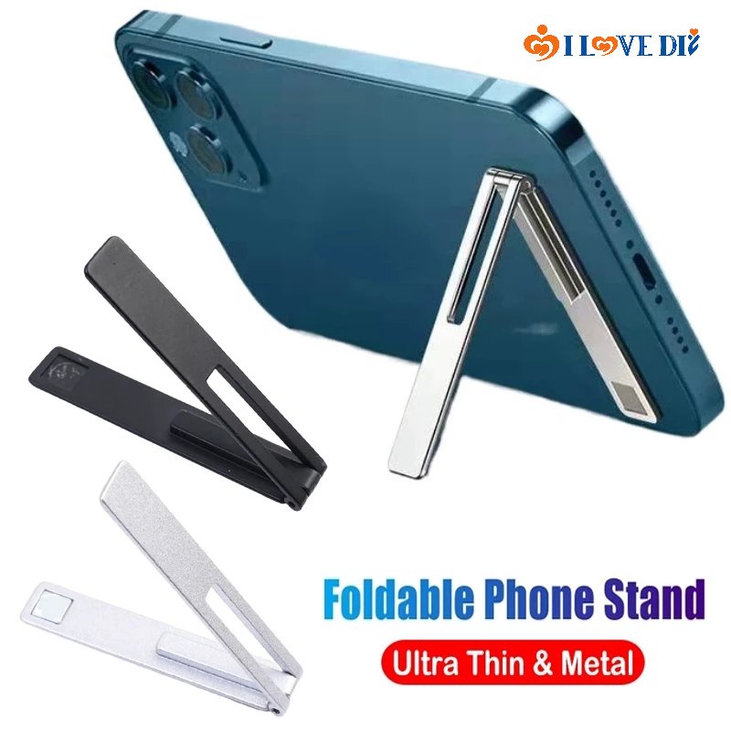 (exquise)Durable Ultra-Thin Invisible Metal Folding Phone Holder ...