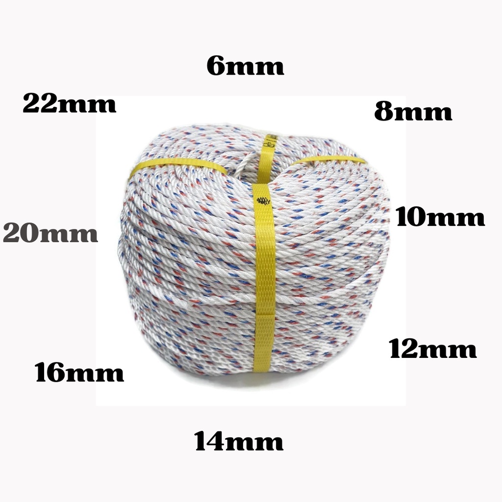 (1KG/10Meter) Polypropylenerope/lembutali/tali/rope | Shopee Singapore