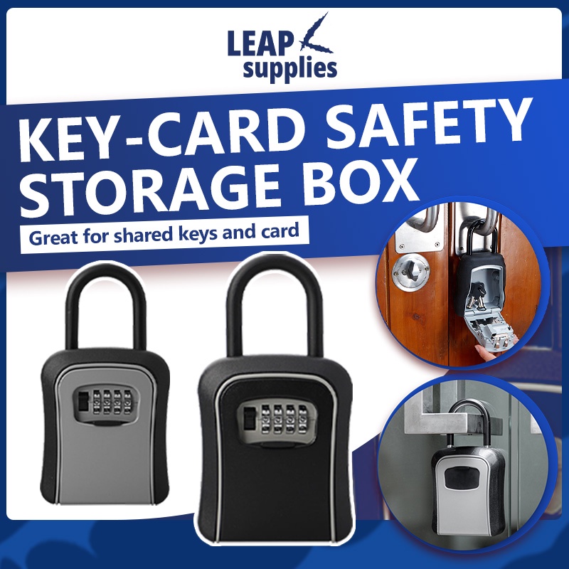 LEAP Key-Card Safety Storage Box | Key Padlock Security Box ...