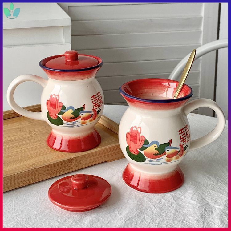 Spittoon Cup Nostalgic Nightpot Ceramic Water Mug Birthday Wedding ...