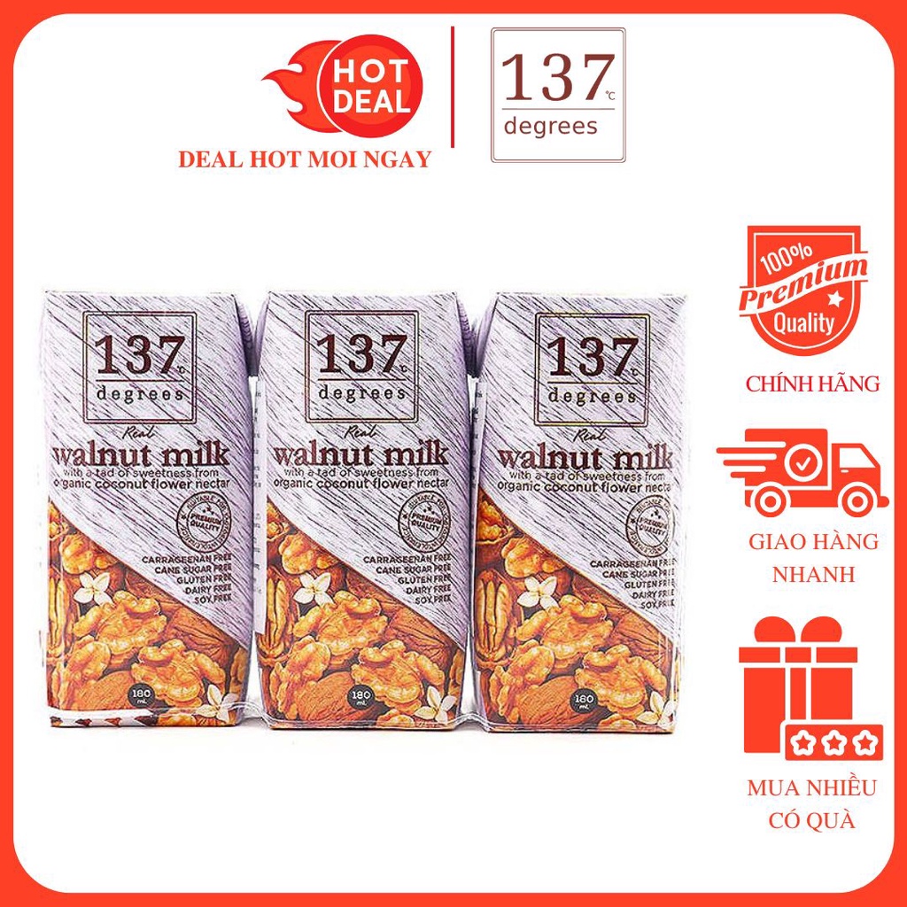 Pure Walnut Milk 137 Degrees 180ML (3 Boxes) | Shopee Singapore