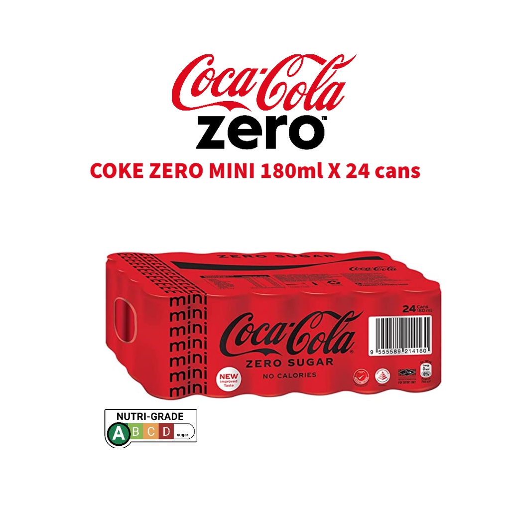 COKE MINI CLASSIC / ZERO 180ml X 24 *limited Stocks | Shopee Singapore