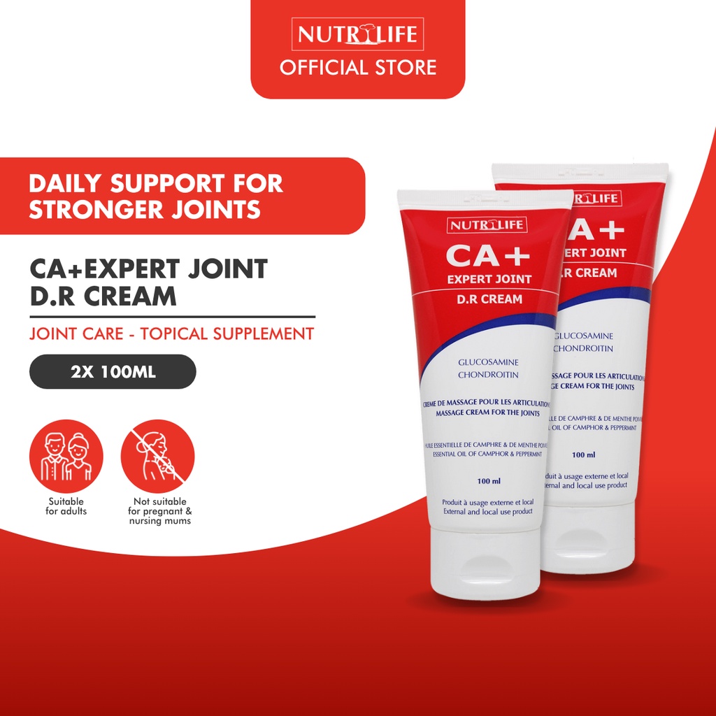 NutriLife CA+ Expert Joint D.R Cream with Glucosamine (Bundle of 2 ...