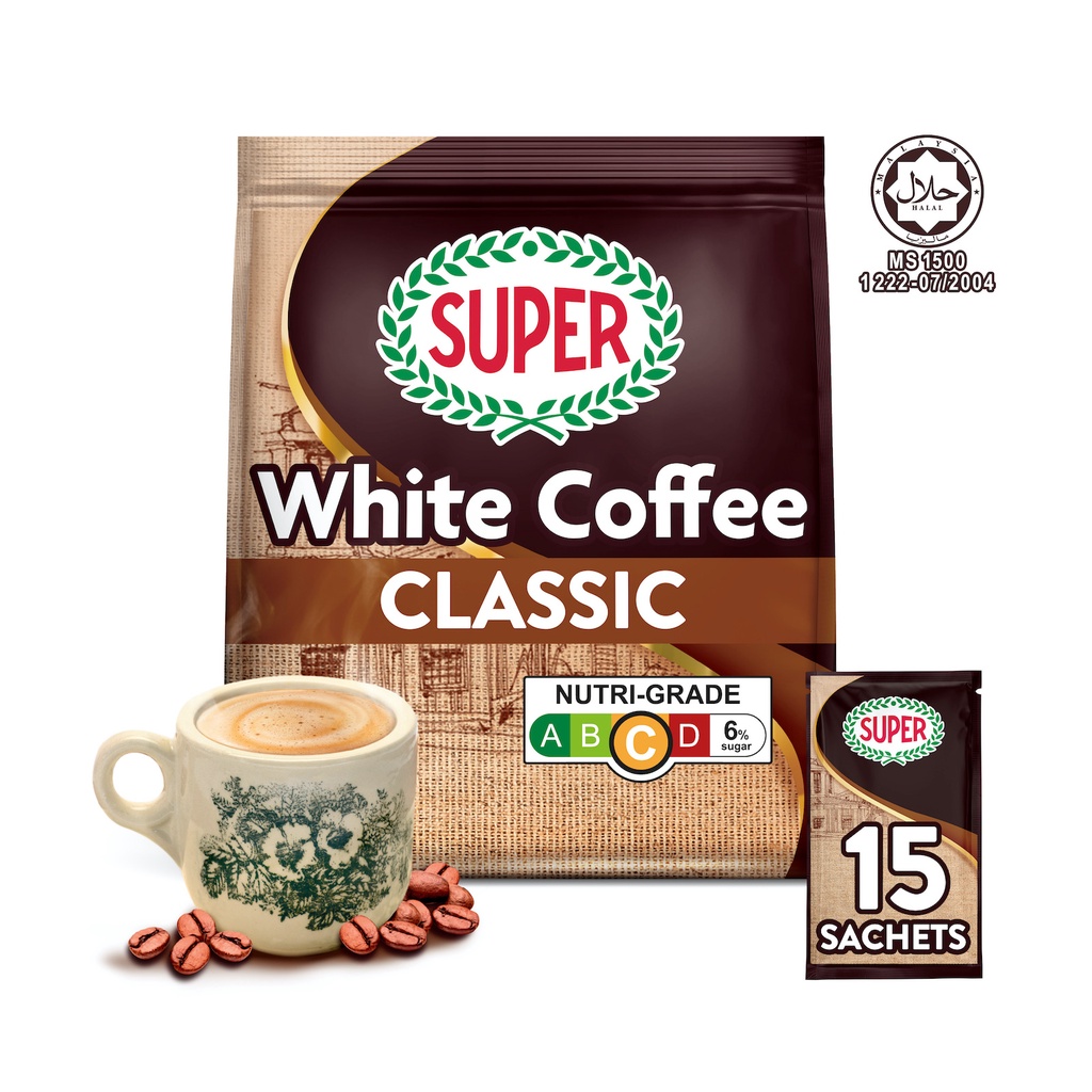 Super Super Classic White Instant Coffee (15x40g) | Shopee Singapore