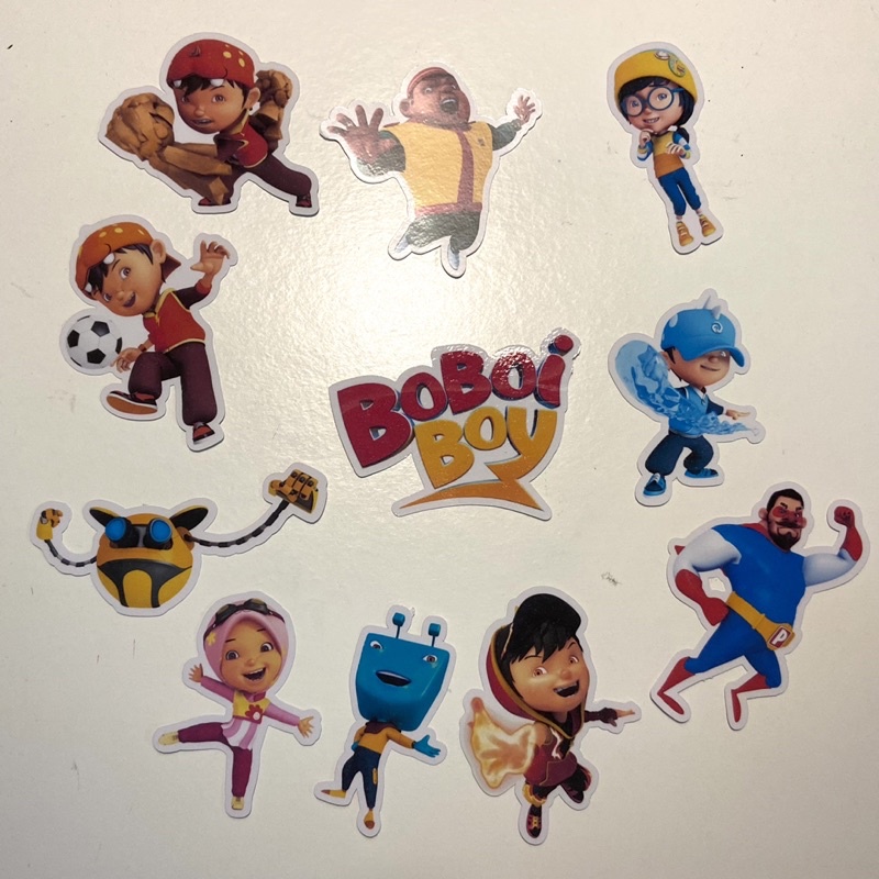 BOBOIBOY Cake Topper Birthday Theme Party Decorations Spiderman Minions ...