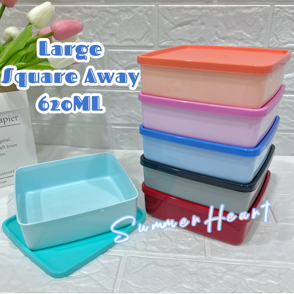 Tupperware Large Square Away 620ml (1pc/2pcs) | Shopee Singapore