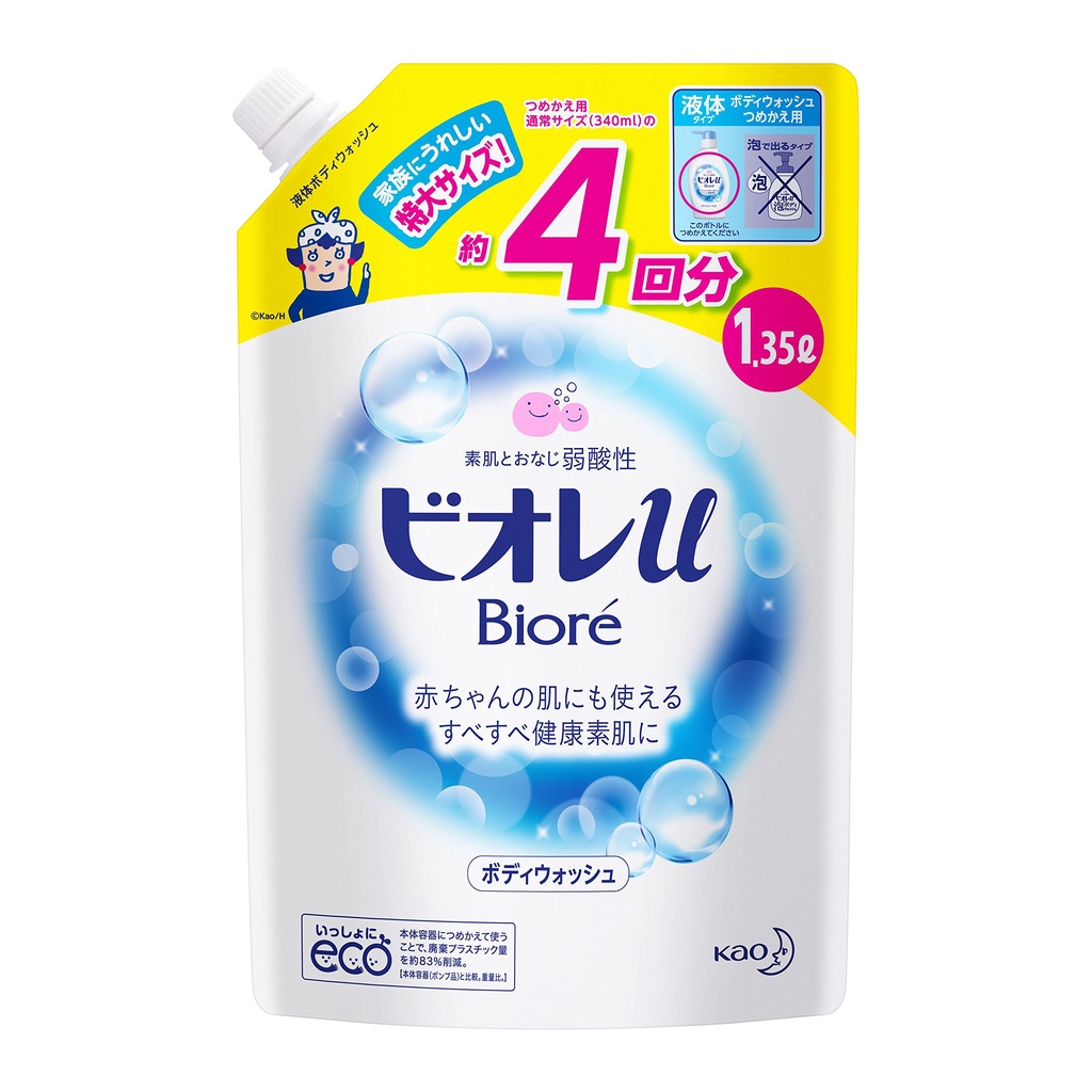Biore U Body Wash Refills Fresh Floral Scent / Angel Rose Scent 1350ml ...