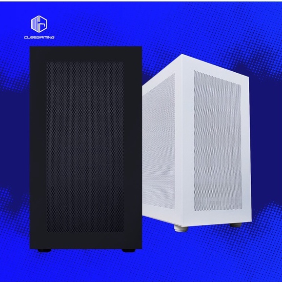 Pc Case Casing Cube Gaming Finos mATX Gaming Case Full Steel Mesh Panel ...