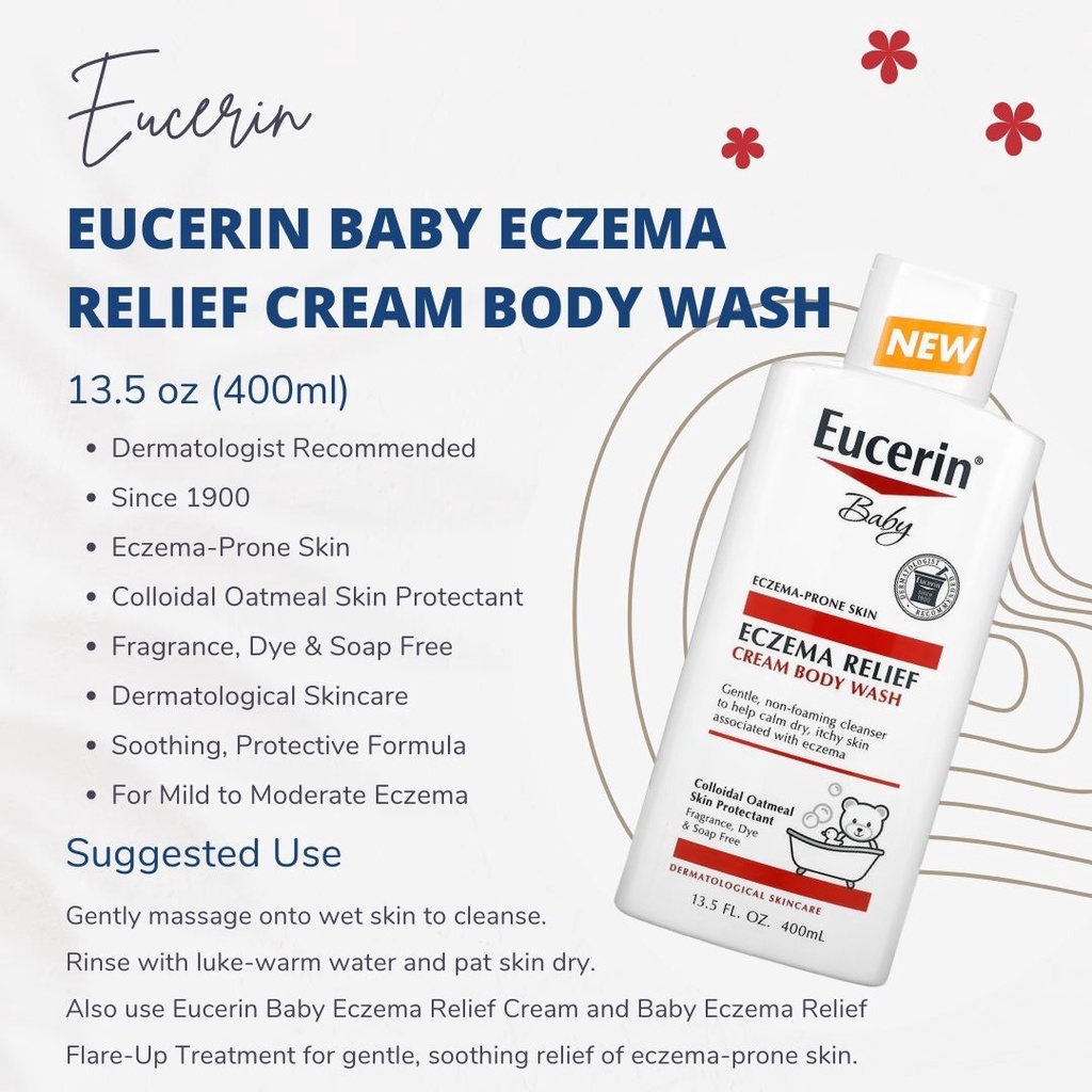 Eucerin,Baby Eczema Cream, Flare Up Treatment with Colloidal Oatmeal, 2 ...