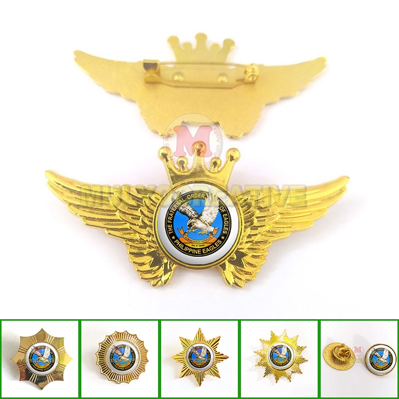 Collar Pin Eagles Pin The Fraternal of Eagles Philippine | Shopee Singapore