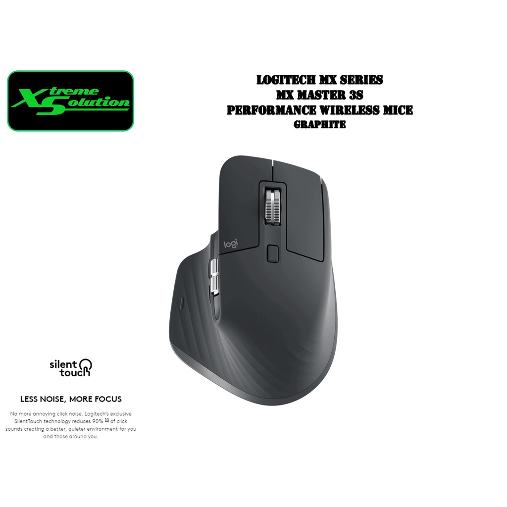 Logitech MX Master 3S - Performance Wireless Mice | Silent Clicks | PC ...